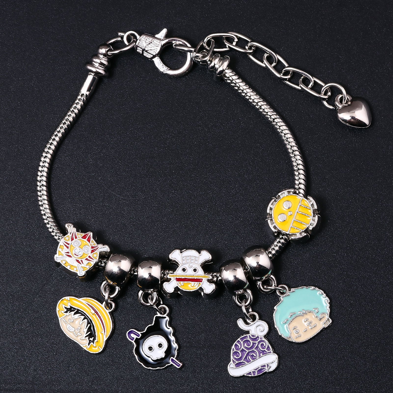 Anime Luffy Pirate Beads Bracelet - DIY Charms for Fans – Lunsett